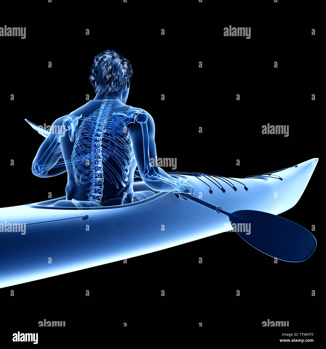 Black canoeist hi-res stock photography and images - Alamy