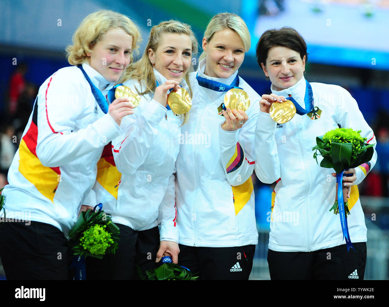 Katrin Mattscherodt, Anna Friesinger Postma, Stephanie Beckert and ...