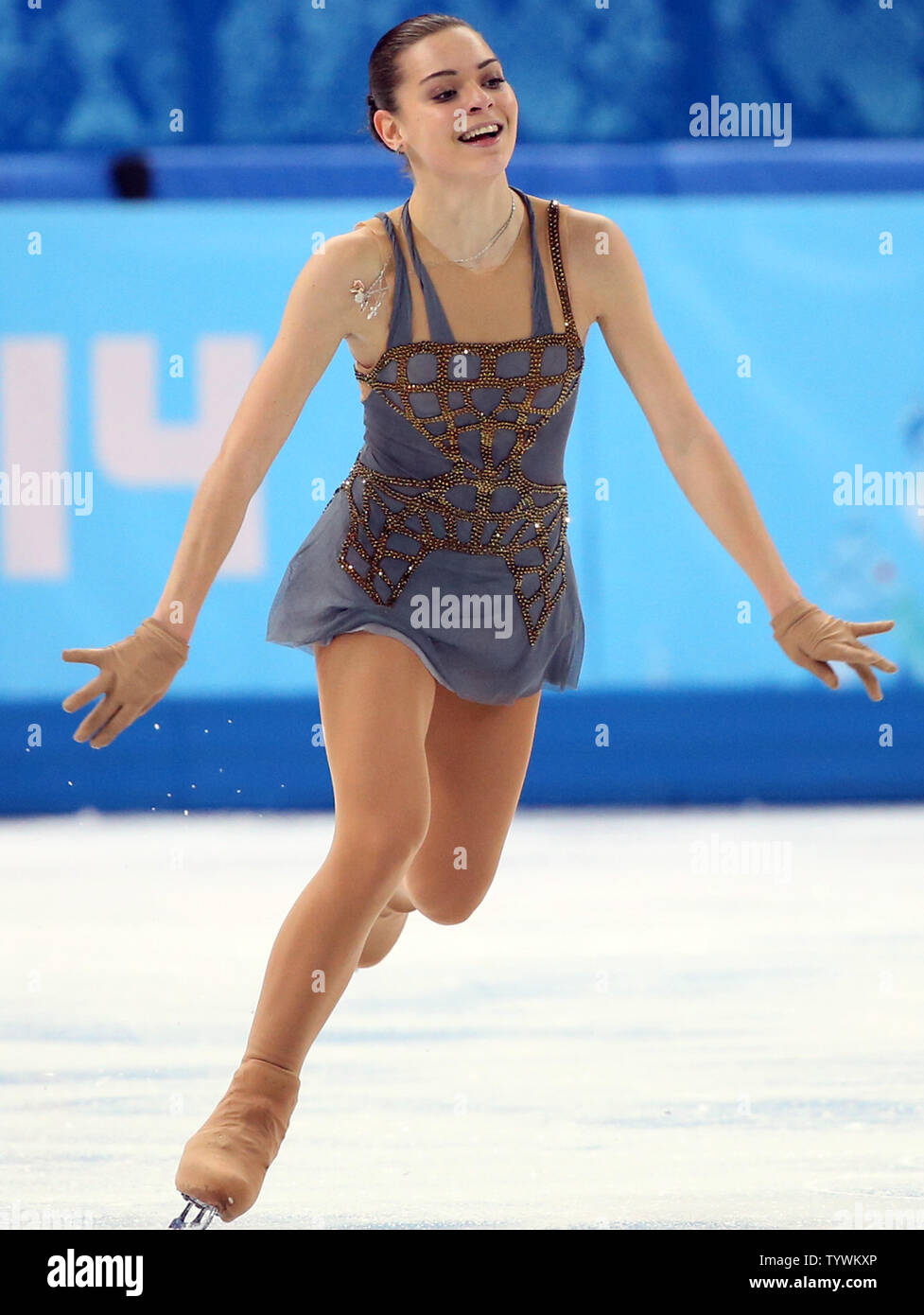 Russia's gold medalist Adelina Sotnikova performs during the ladies ...