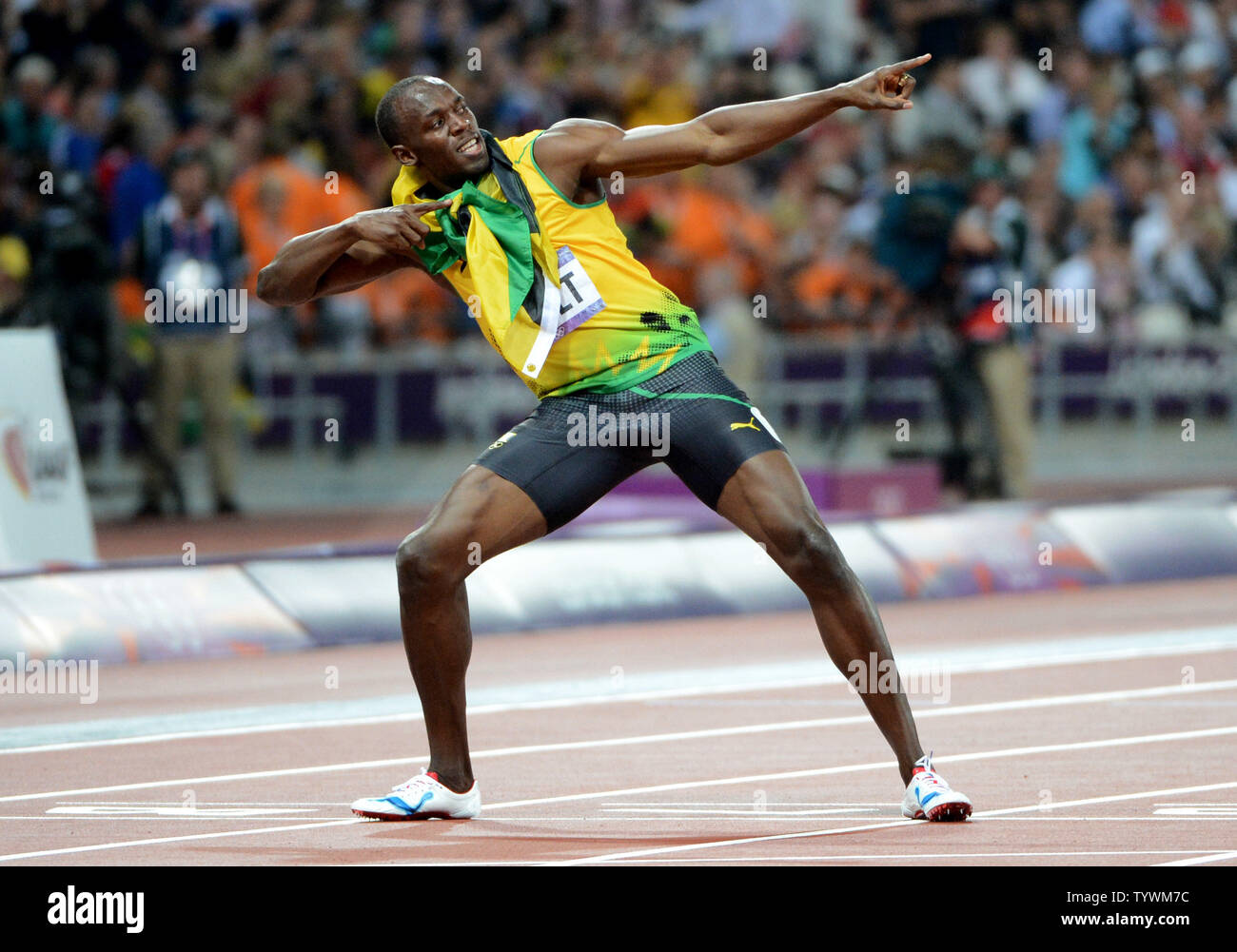 Yohan blake, warren weir, usain bolt hi-res stock photography and ...