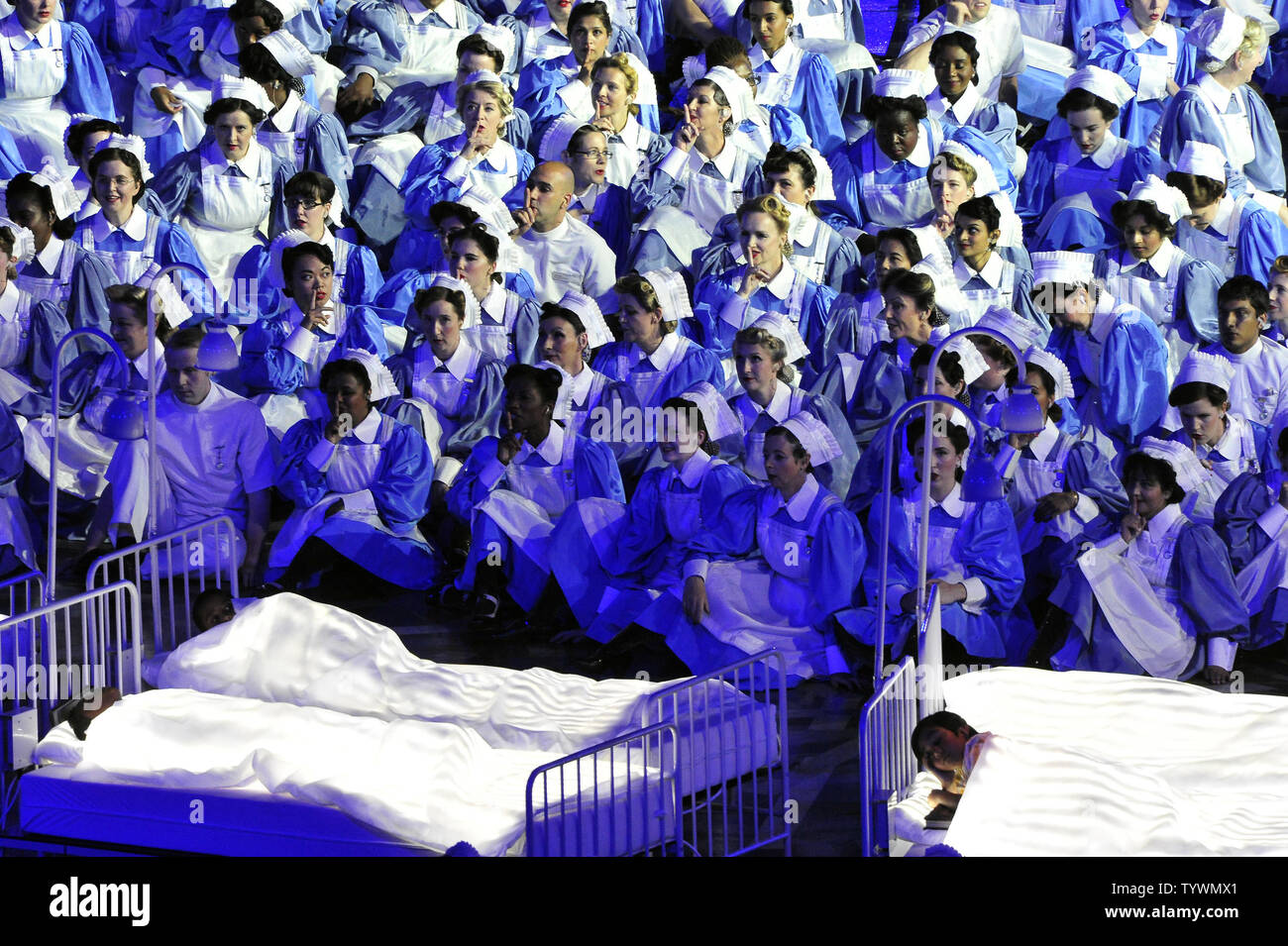 Olympics 2012 opening ceremony nhs hi-res stock photography and images ...