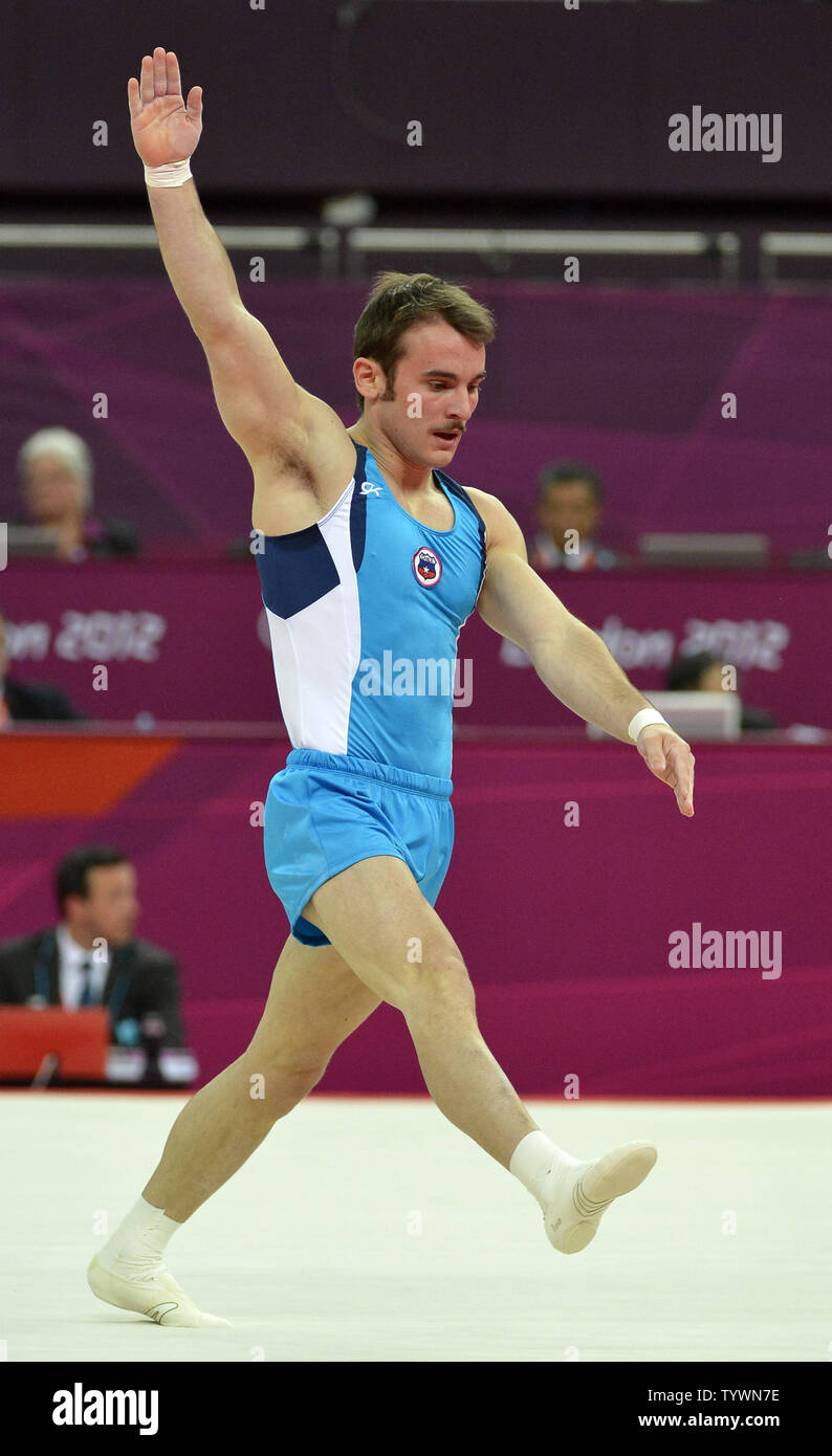 Chile's Tomas Gonzalez in action as he performs his routine during men ...