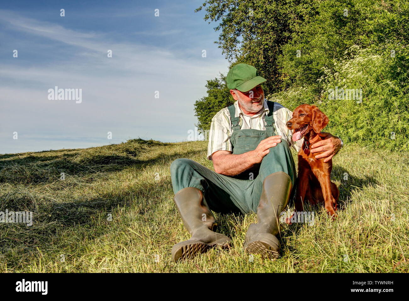 Old man hunting with his dog High Resolution Stock Photography and ...