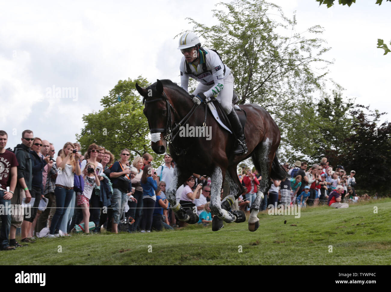 Australia's Andrew Hoy takes part in the Equestrian Cross Country at ...