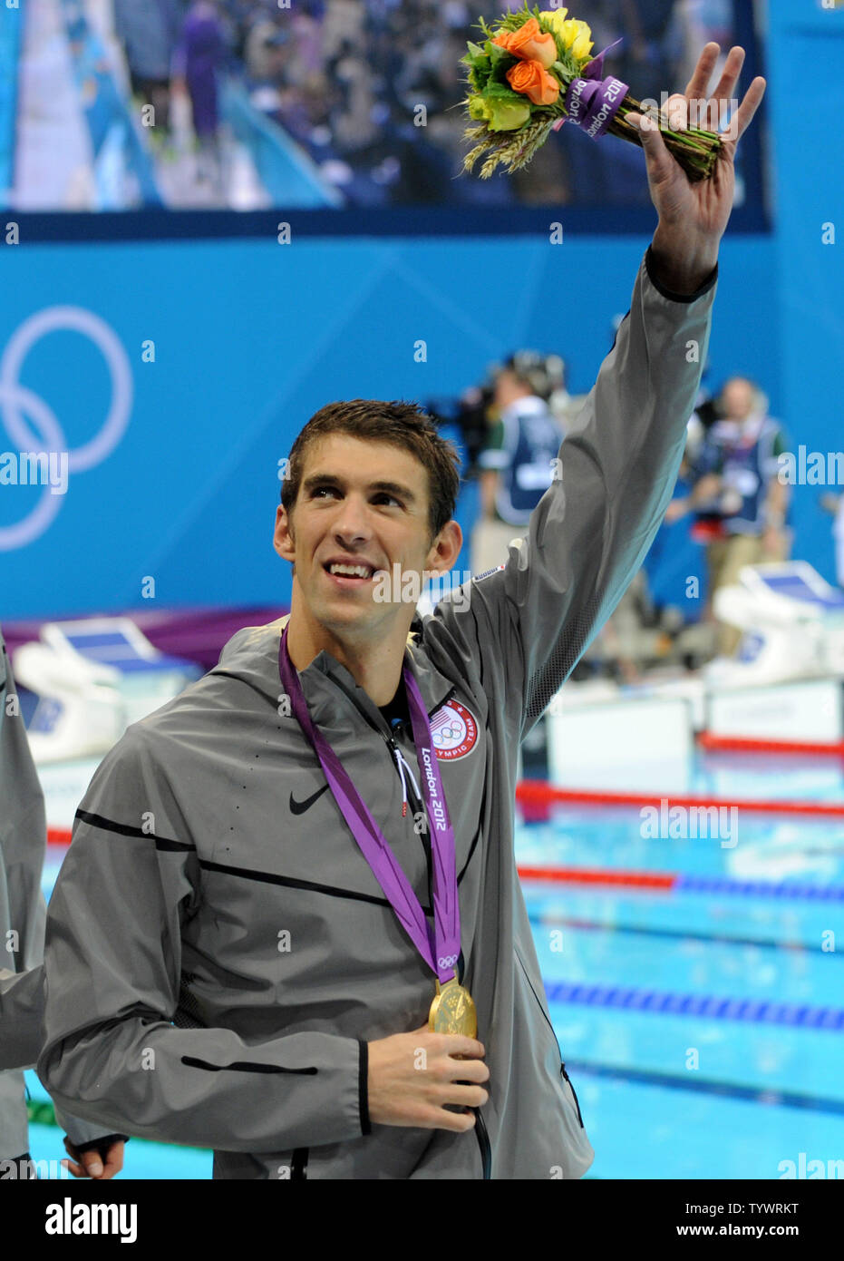 Michael phelps olympics medals hi-res stock photography and images - Alamy