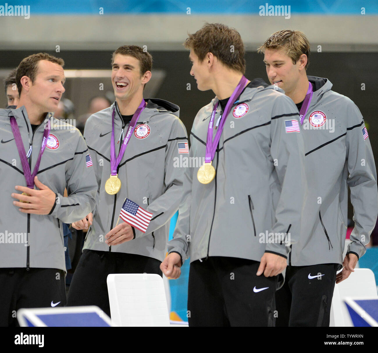 100m medley relay final l r hi-res stock photography and images - Alamy