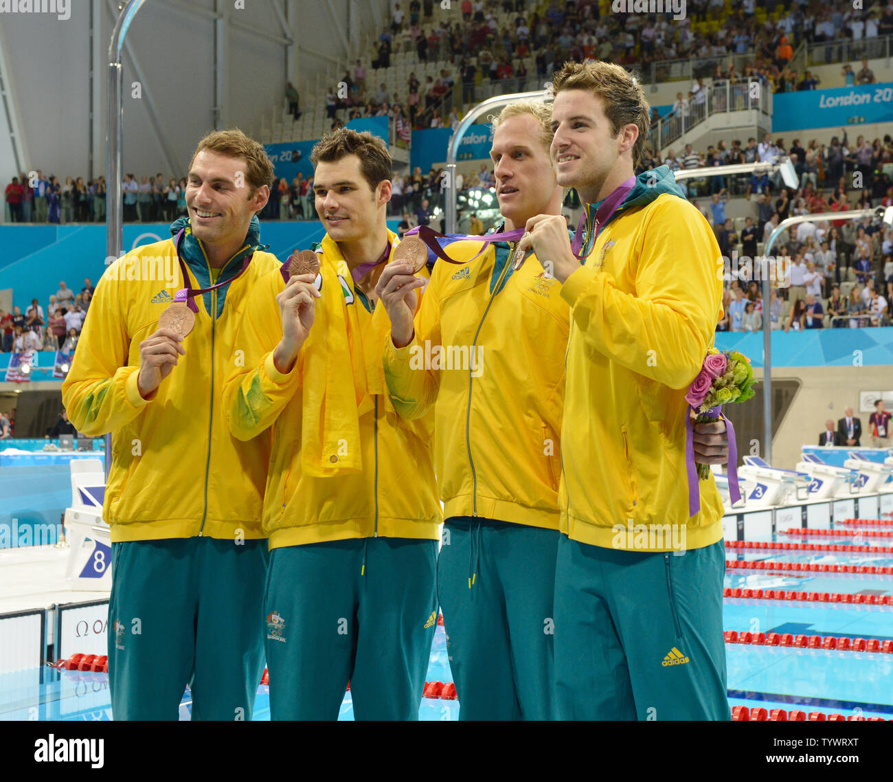 Hayden Stoeckel, Christian Sprenger, Matt Targett and James Magnussen ...