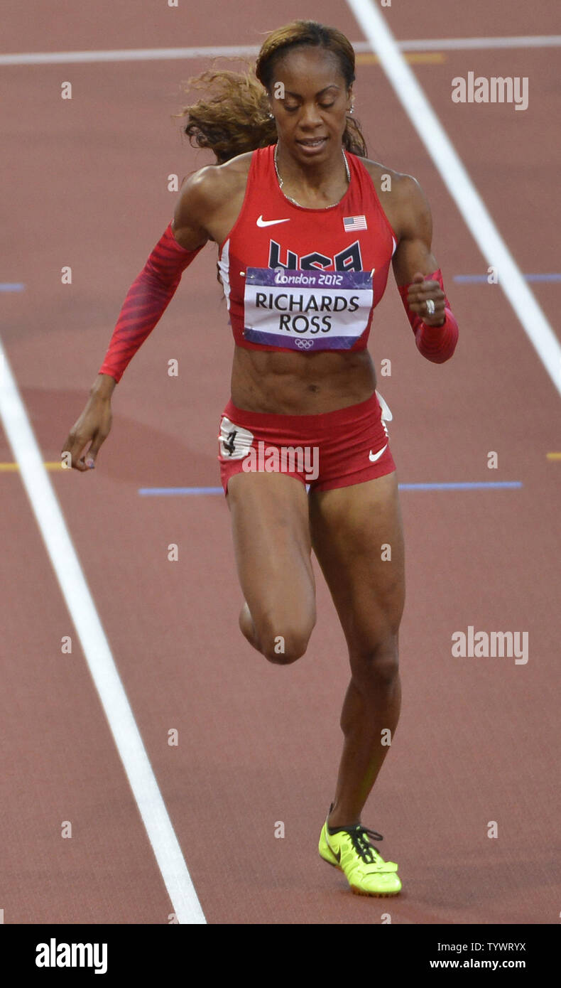 American sprinter Sanya Richards-Ross in action as she wins her Women's ...