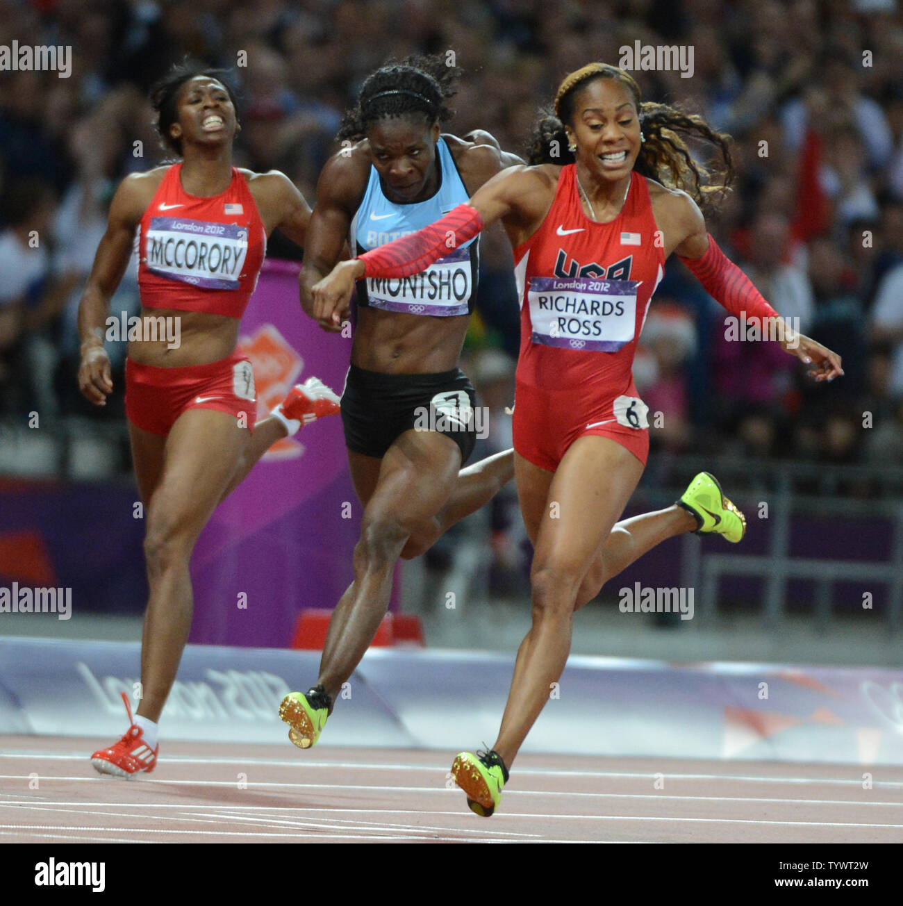 Sanya Richards-Ross of the USA wins Women's 400M in track and field at ...