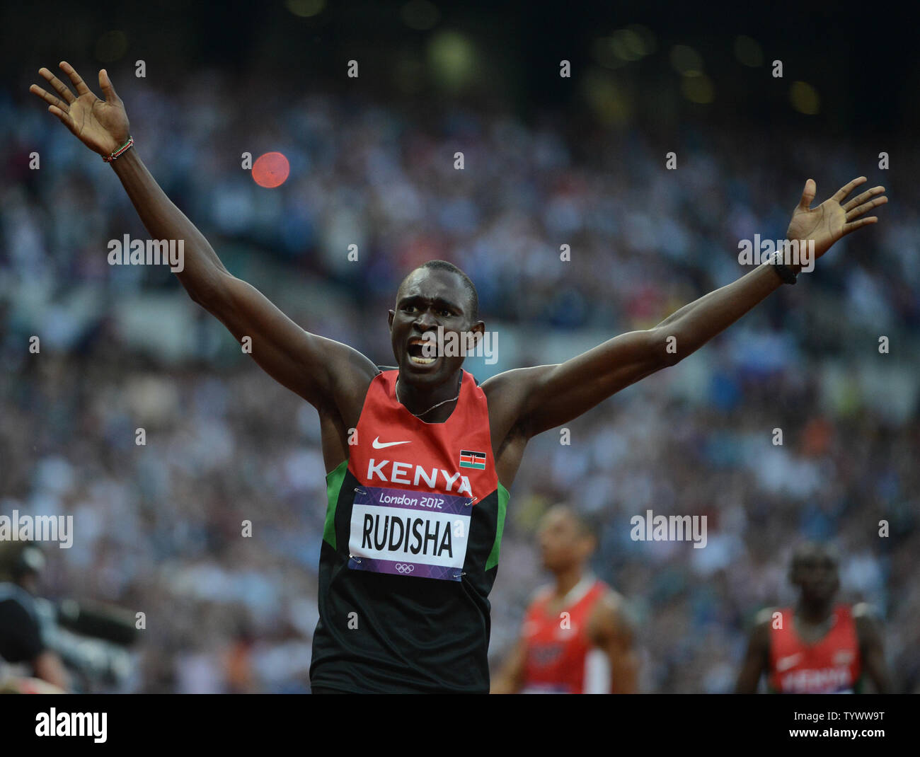 David rudisha wins the mens 800m hi-res stock photography and images ...