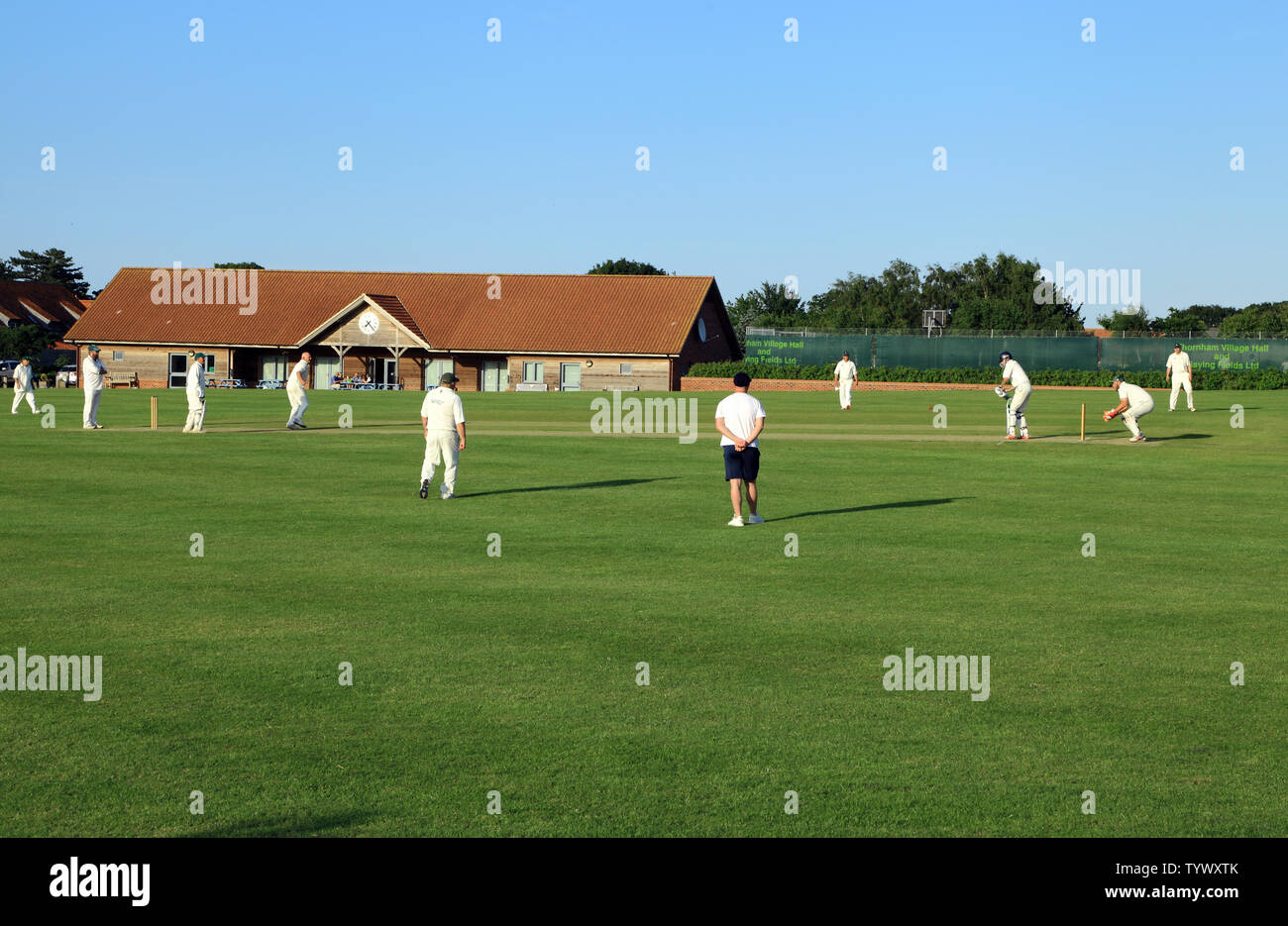 Village cricket pavilion match hi-res stock photography and images - Alamy