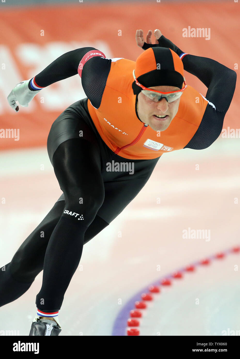 Netherlands' silver medalist Jan Smeekens skates during the speed ...