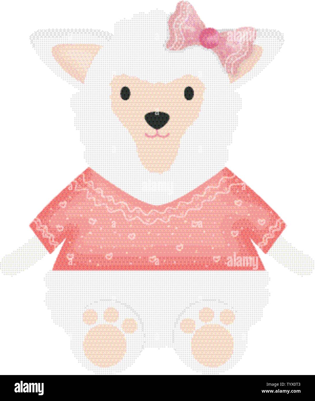 cute female sheep childish character vector illustration design Stock ...