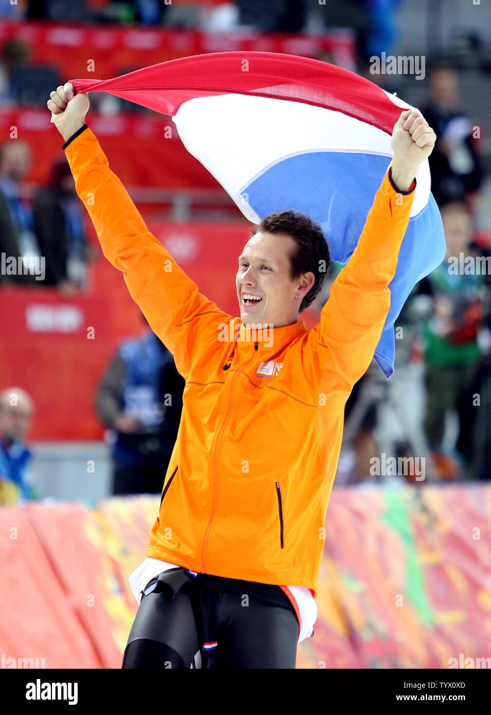 Dutch Stefan Groothuis jubilates after winning the gold medal during ...
