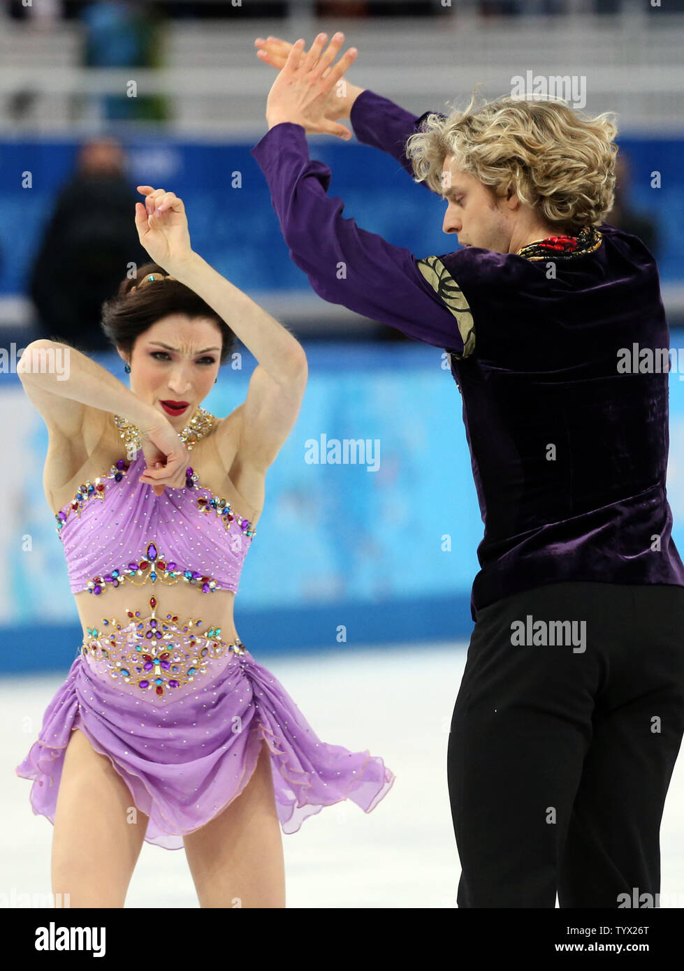 U.S. duo Meryl Davis and Charlie White perform during the figure ...