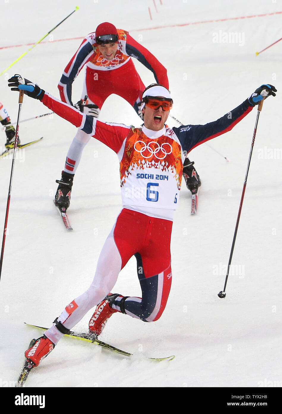 Crossing finish line first hi-res stock photography and images - Alamy