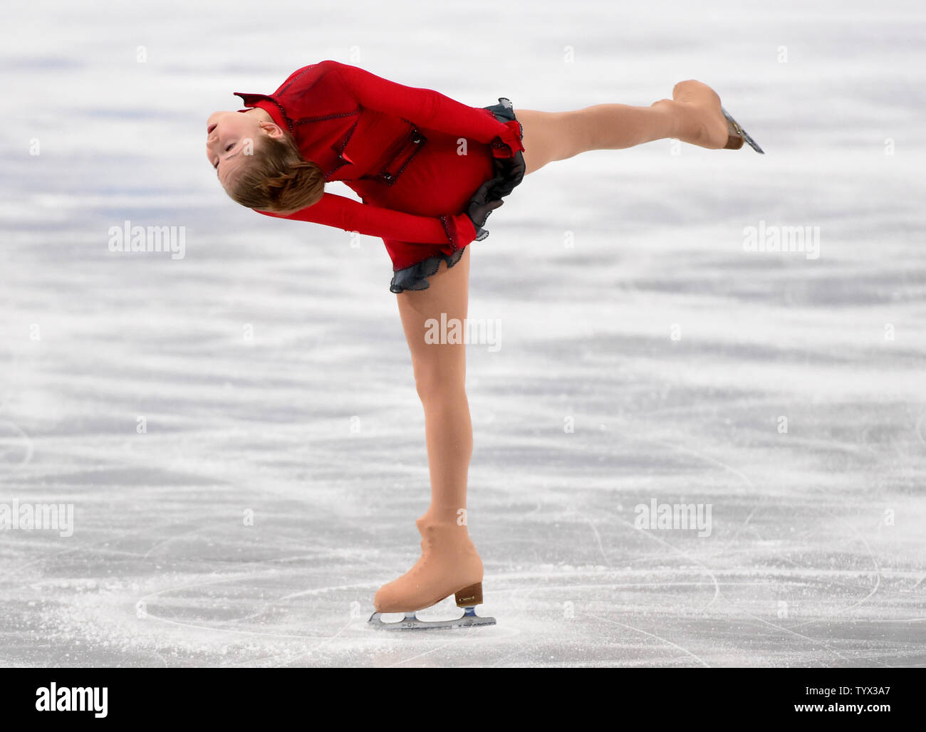 Russia's Yulia Lipnitskaya performs in the ladies figure skating final ...