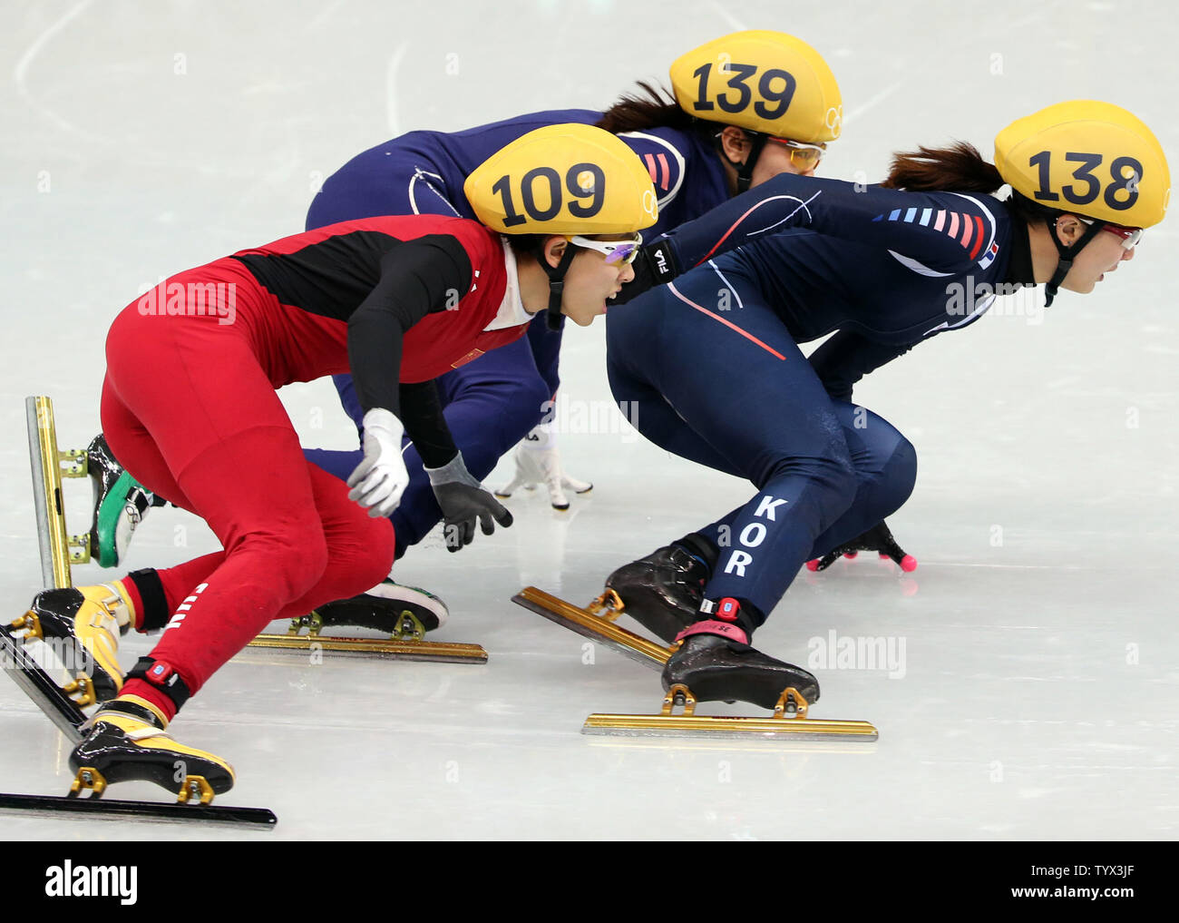 (From L to R) China's Fan Kexin, silver; Korea's Shim Suk Hee, bronze ...