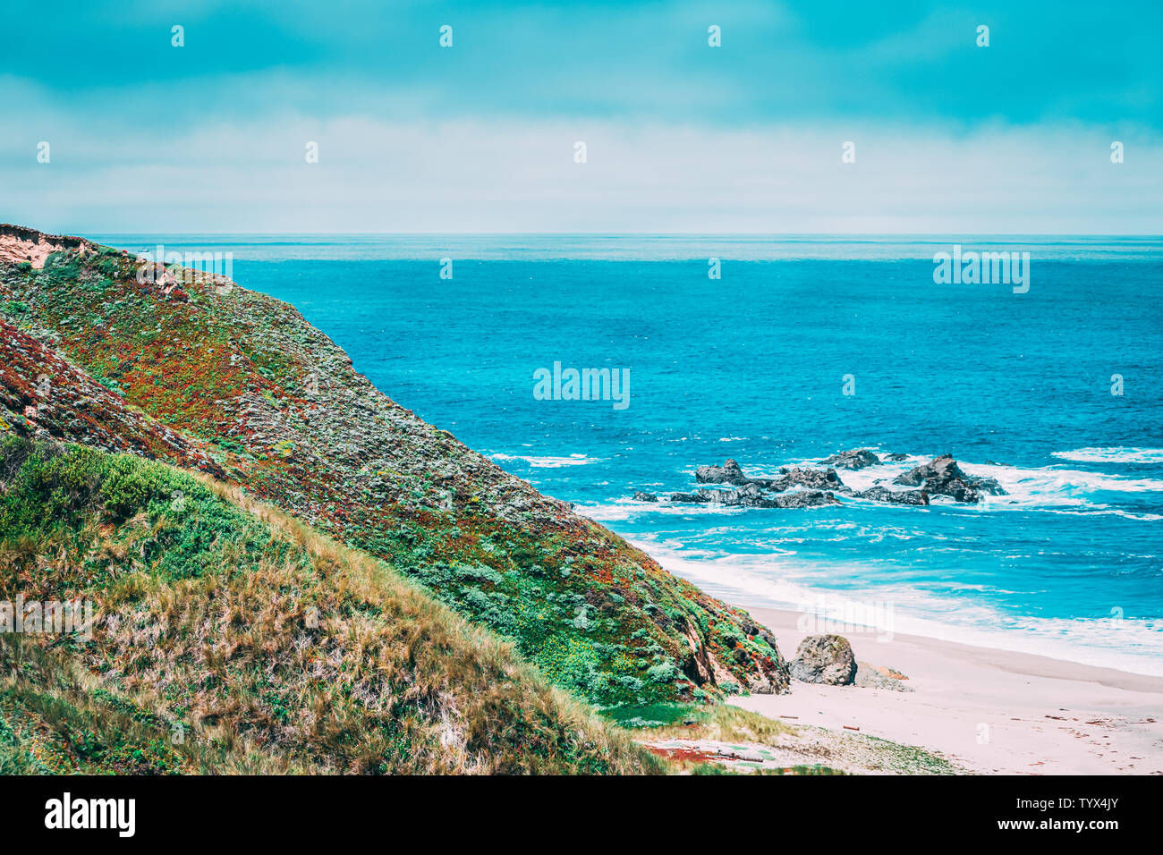 Beautiful California Coast Landscape Shot Stock Photo - Alamy