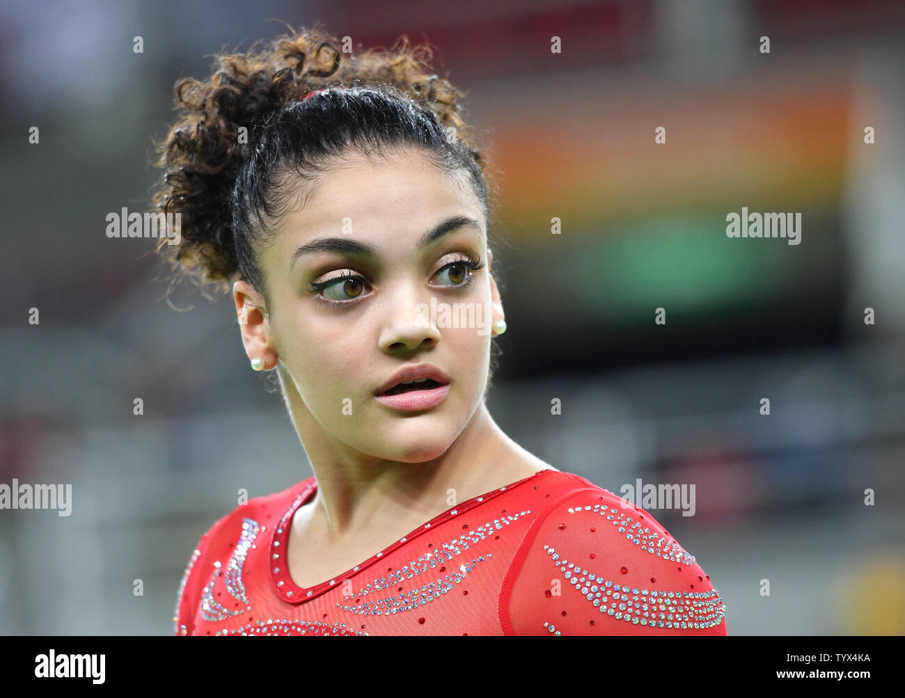 U.S. women's gymnastics member Laurie Hernandez is seen at the Olympic ...