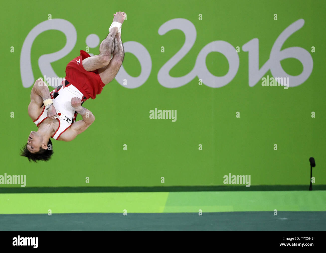 Japan's Kohei Uchimura, a six-time world all-around champion, goes ...