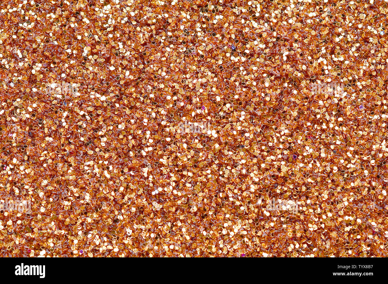 Orange decorative sequins. Background image with shiny bokeh lights ...