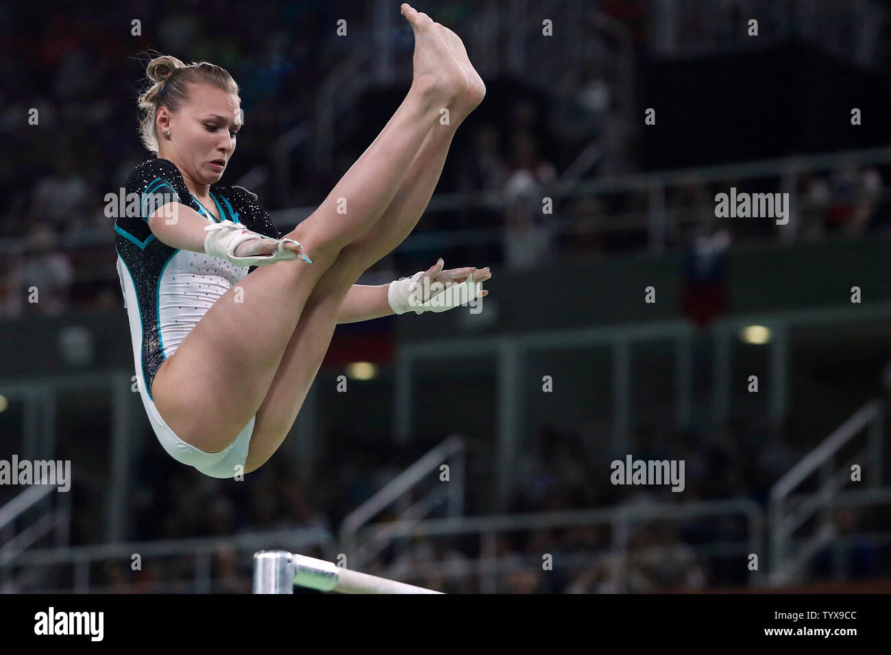 Germany's Elisabeth Seitz competes in the Women's Uneven Bars Final in ...