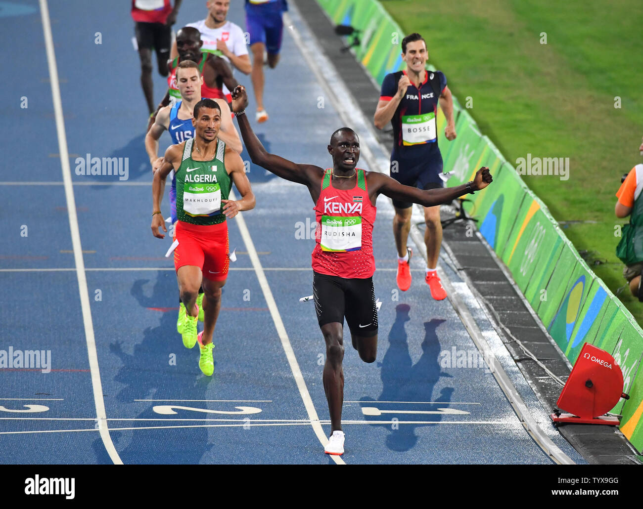 David Lekuta Rudisha of Kenya wins the Men's 800m in the Olympic ...