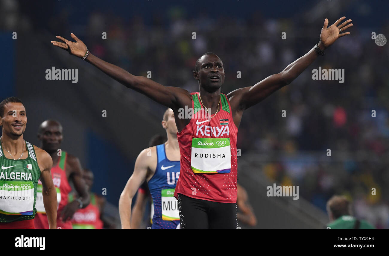 David Lekuta Rudisha of Kenya wins the Men's 800m in the Olympic ...