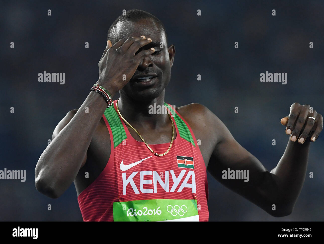 David Lekuta Rudisha of Kenya wins the Men's 800m in the Olympic ...