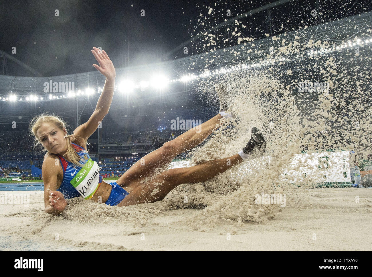 Darya Klishina of Russia competes in the Women's Long Jump at Olympic ...