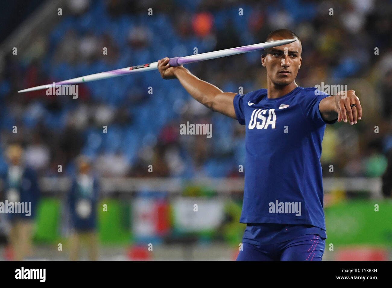 Olympic athlete javelin throw brazil hi-res stock photography and ...