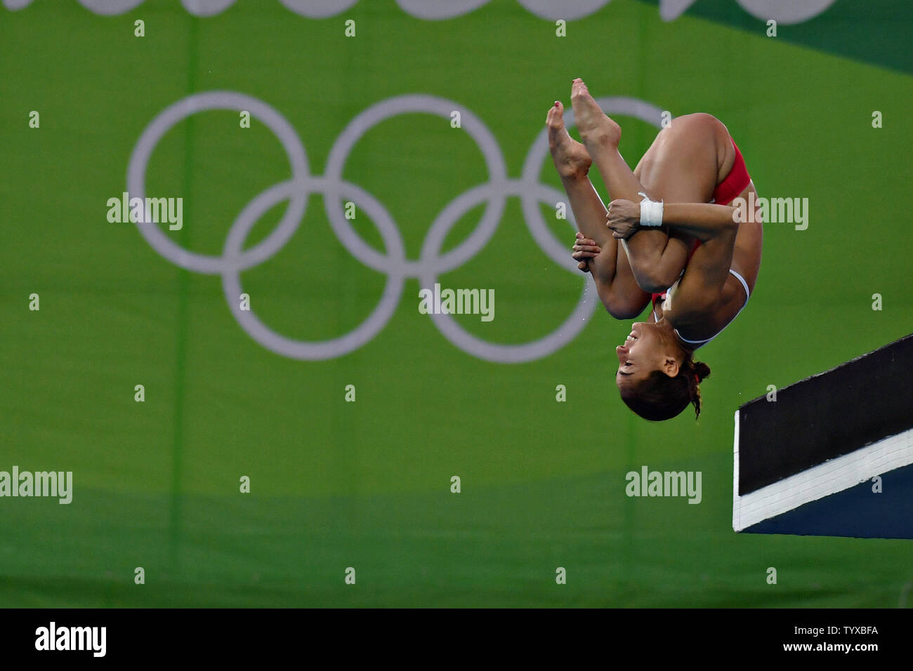 Silver medalist Meaghan Benfeito of Canada competes in the Women's 10m ...