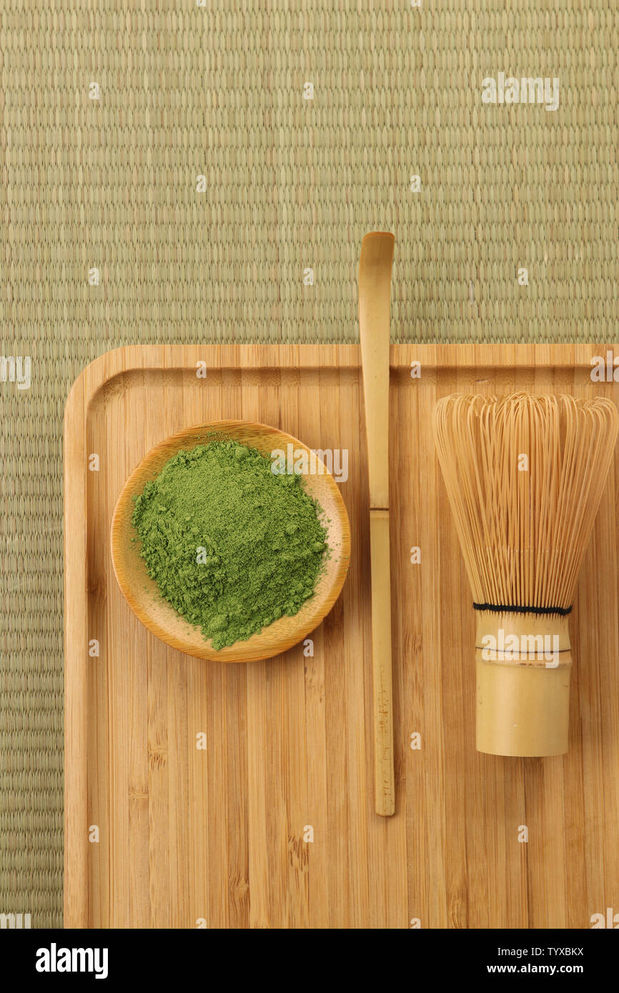 Matcha and tea sets Stock Photo - Alamy