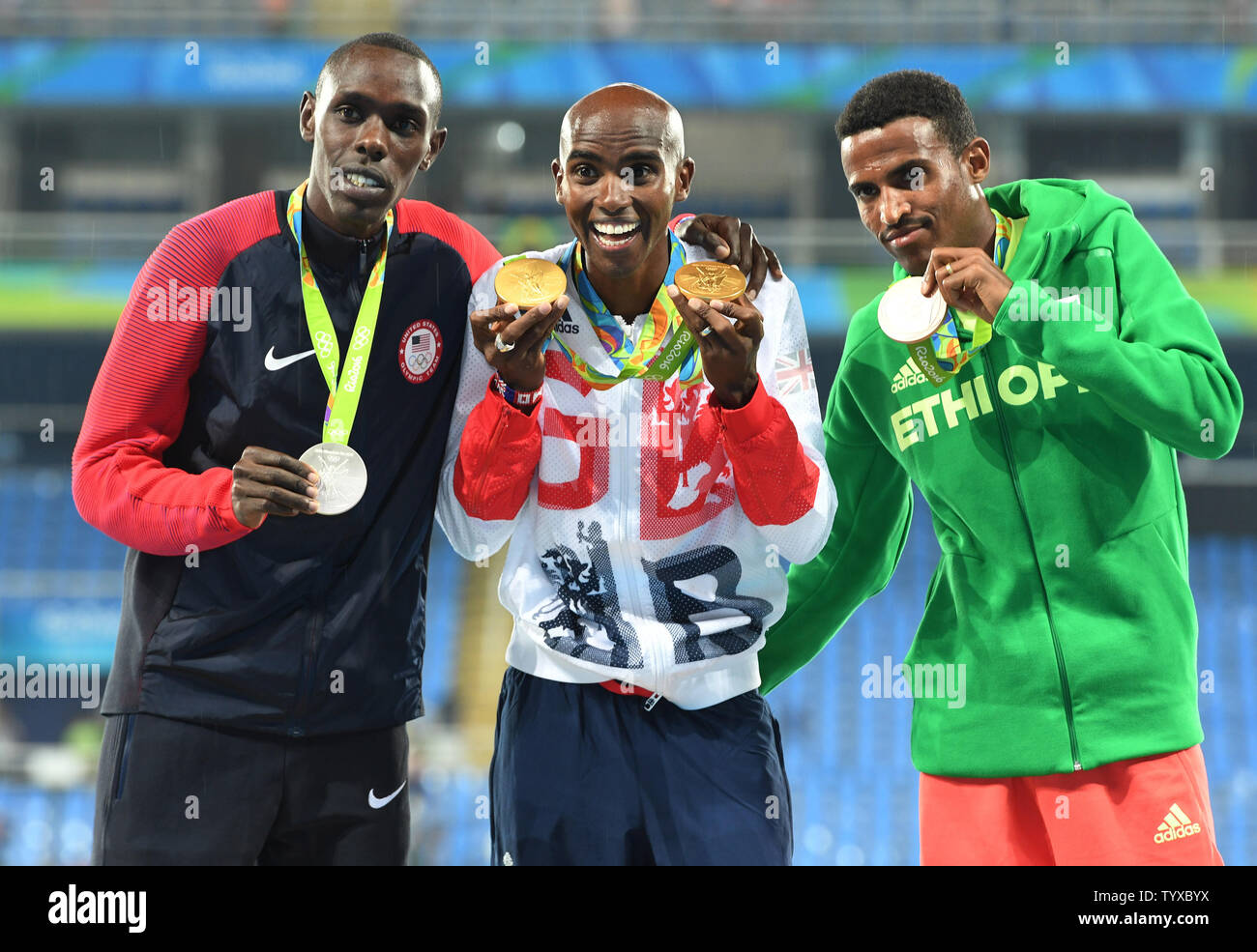 Silver medalist Paul Kipkemoi Chelimo of the United States, gold ...