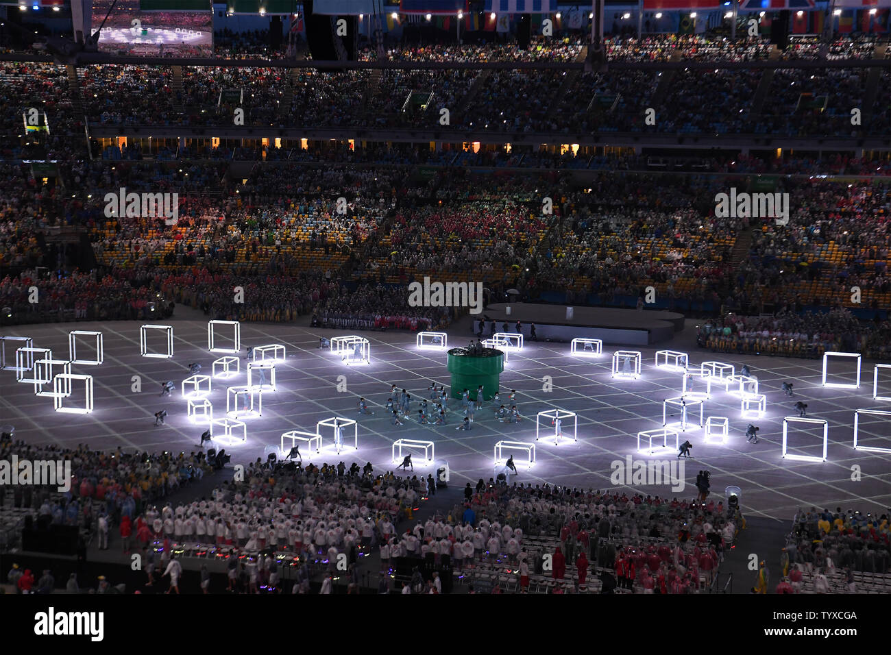 Japan's program during the Closing Ceremony in Maracan‹ Stadium at the ...