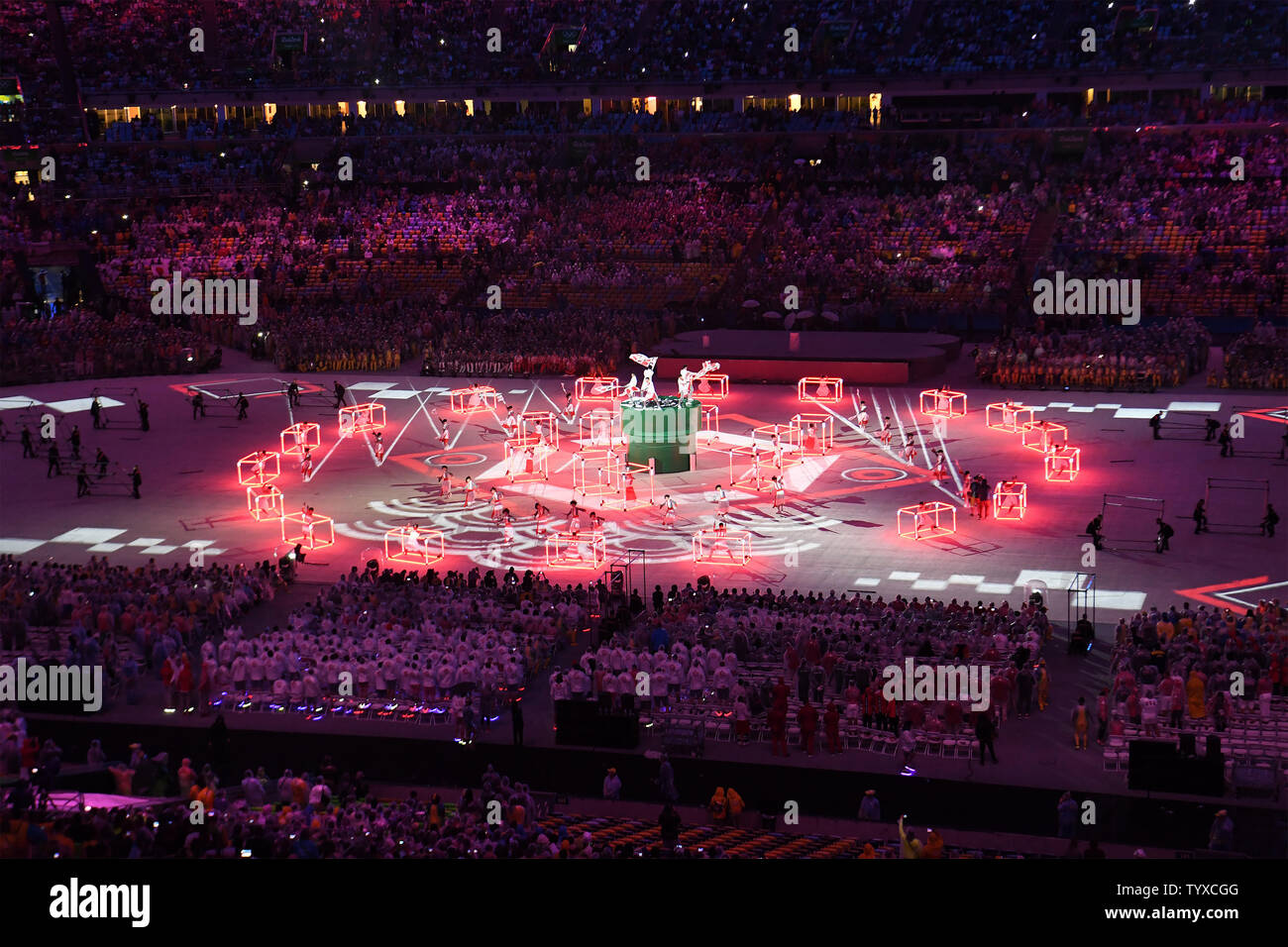 The Japanese program during the Closing Ceremony in Maracan‹ Stadium at ...