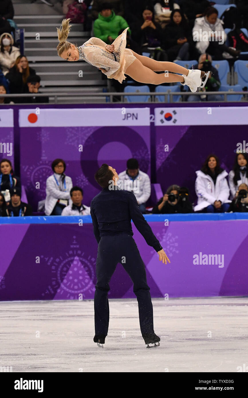 Figure skaters Alexa Scimeca Knierim and Chris Knierim of the USA ...