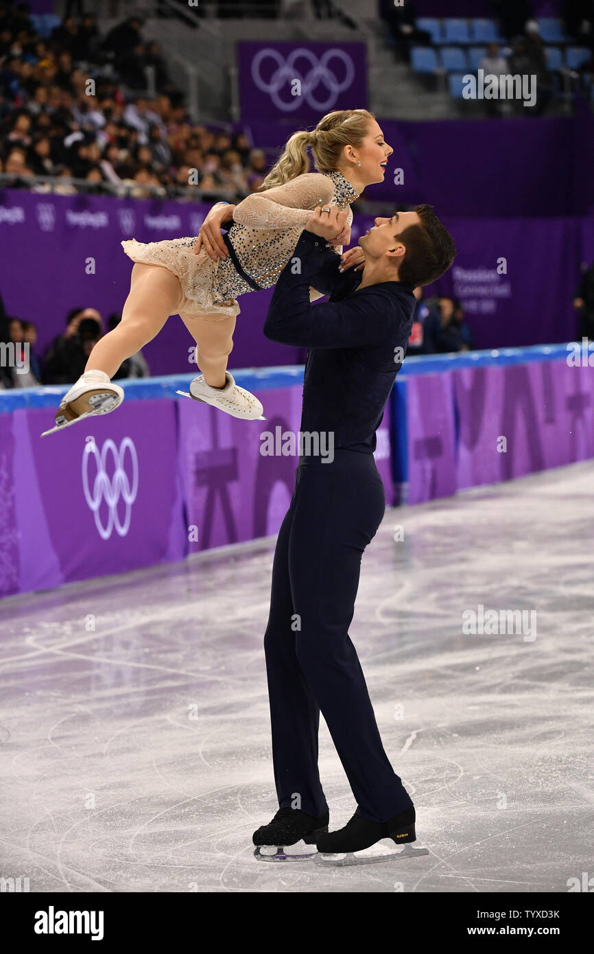 Figure skaters Alexa Scimeca Knierim and Chris Knierim of the USA ...