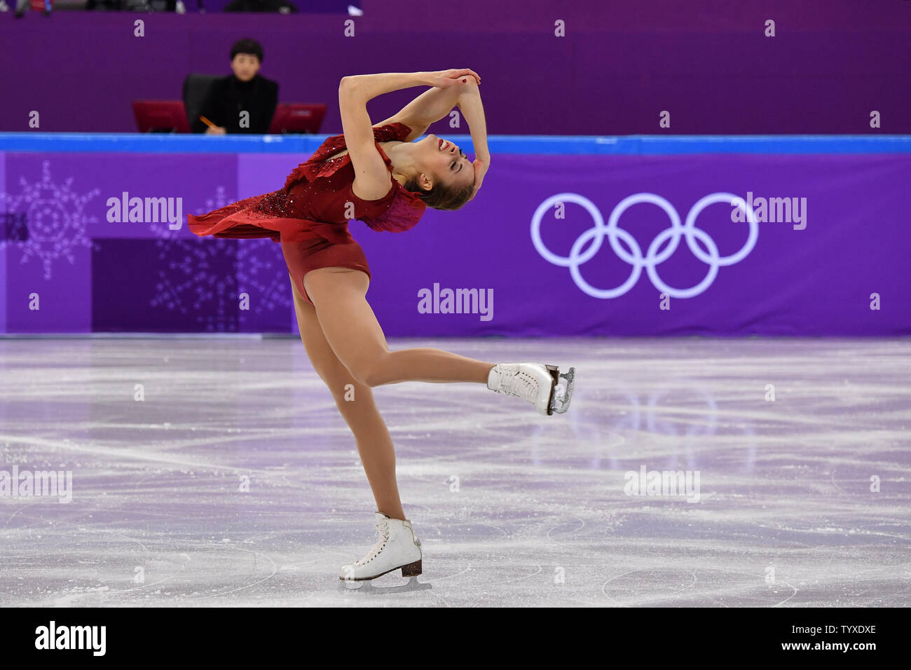 Carolina Kostner of Italy competes in the Ladies Single Skating Short ...
