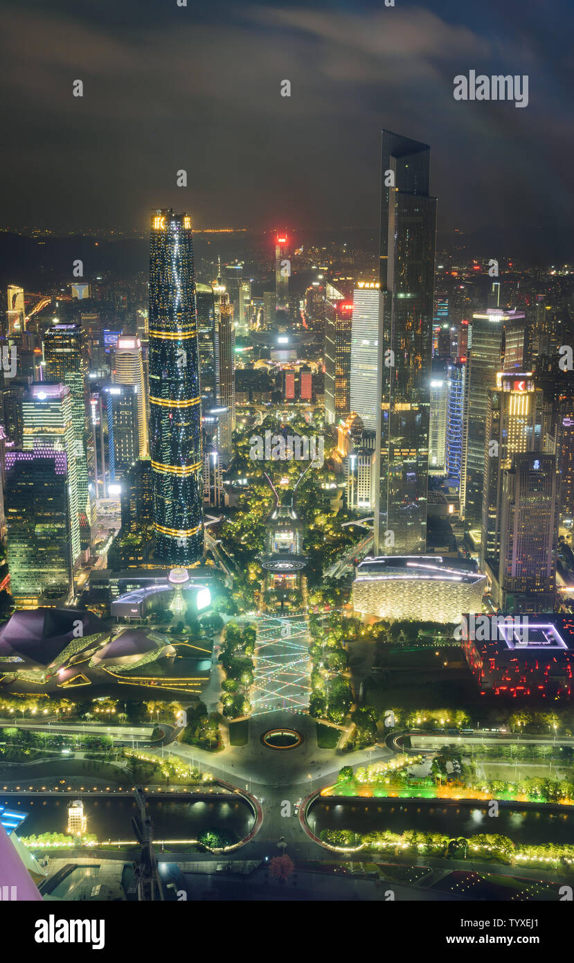 Night view of Guangzhou City Stock Photo - Alamy