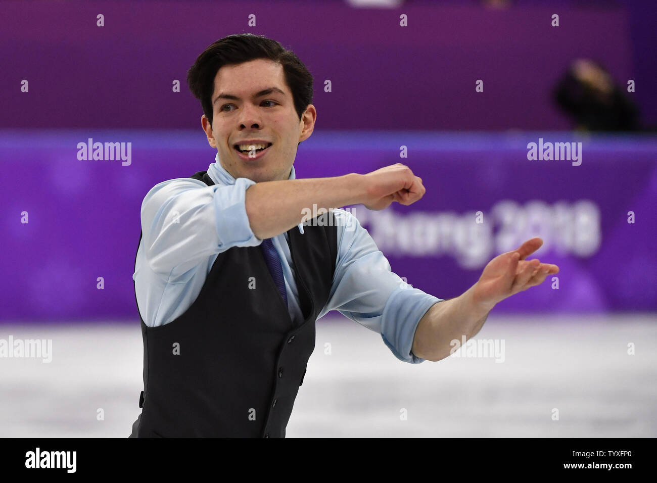 Keegan Messing of Canada competes in the Men Single Skating Short ...