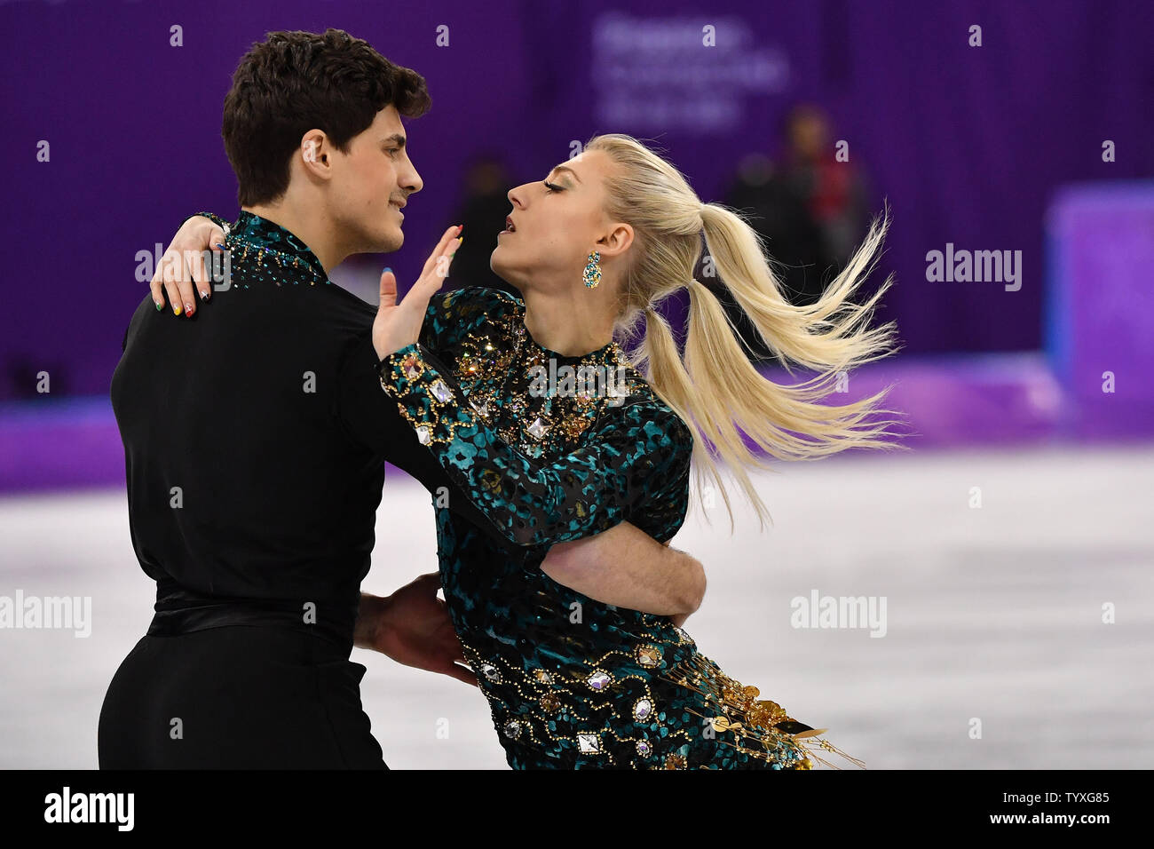 Piper Gilles and Paul Poirier of Canada compete in Ice Dancing Short ...