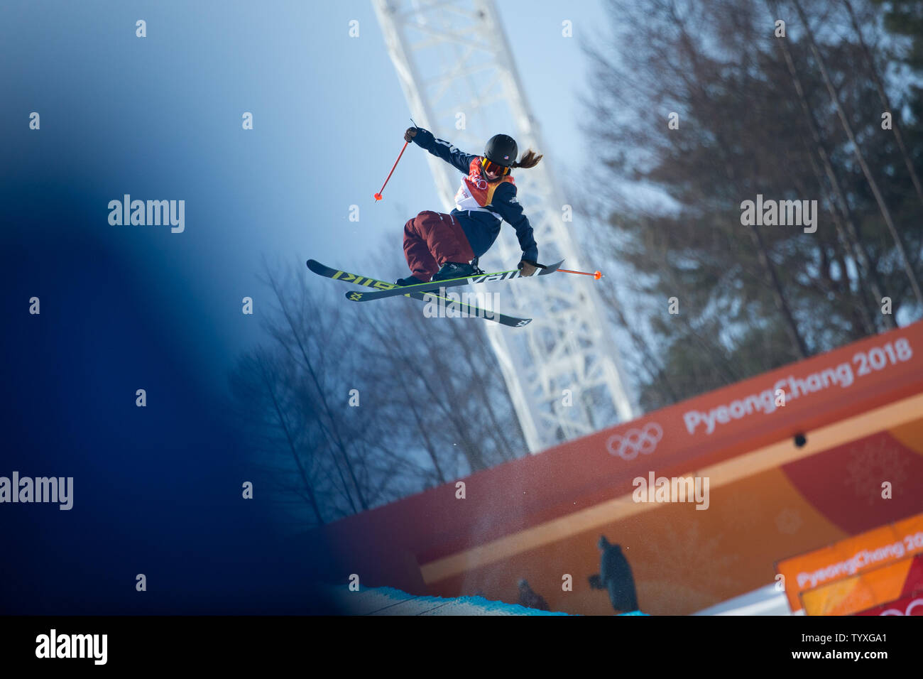 Maddie Bowman of the United States competes in the Freestyle Skiing ...