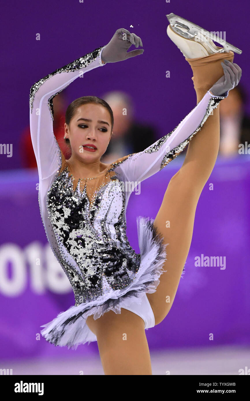 Alina Zagitova of Russia competes in the Ladies Single Skating Short ...