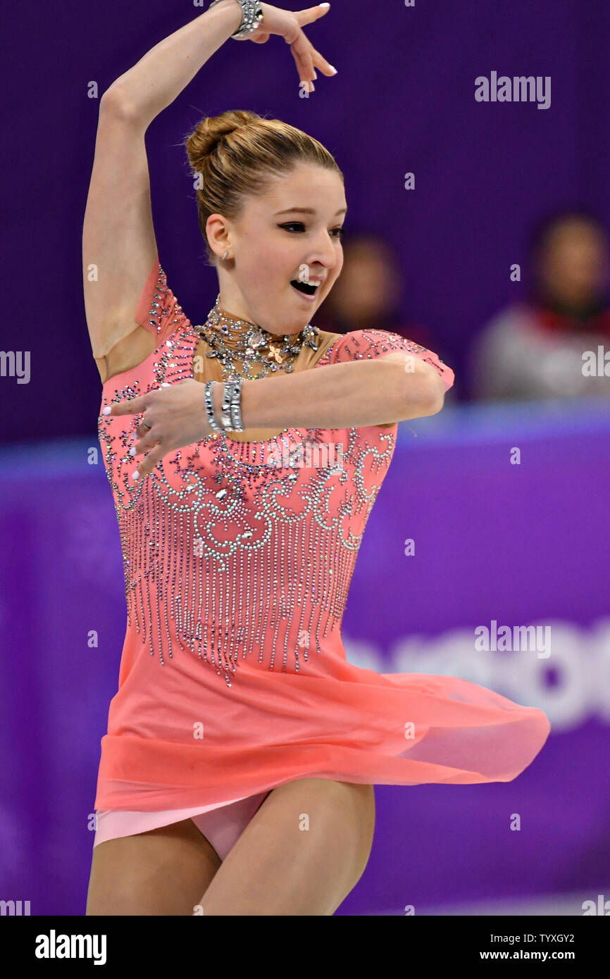 Maria Sotskova of Russia competes in the Ladies Single Skating Short ...