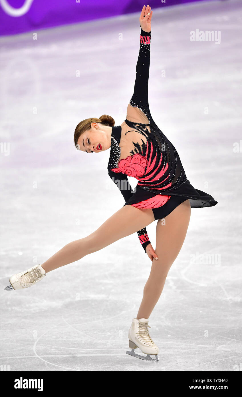 Isadora Williams of Brazil competes during the Ladies Figure Skating ...