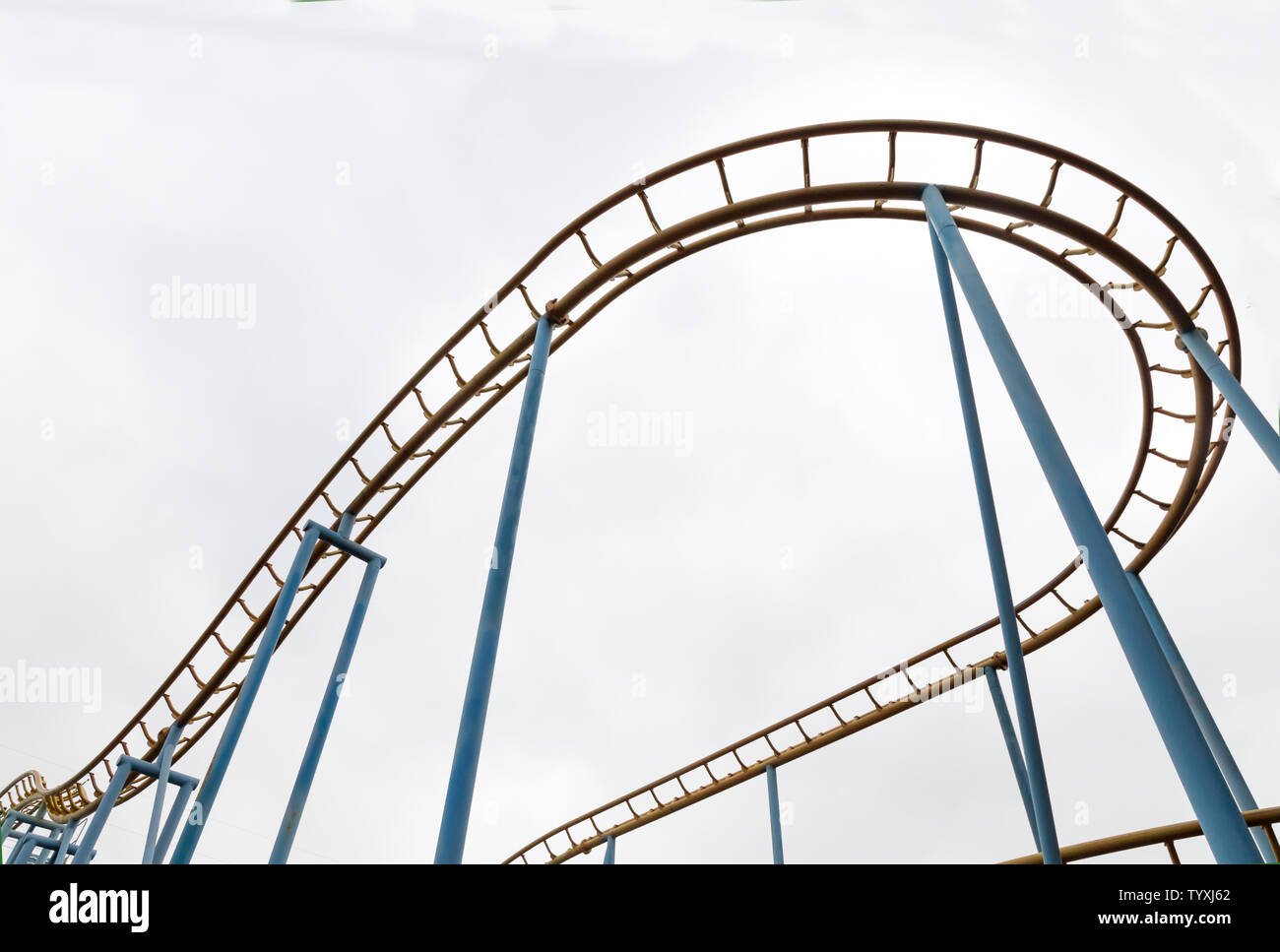 Close-up of roller coaster Stock Photo - Alamy