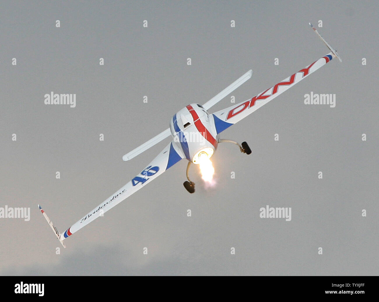 A rocket-powered airplane from the newly created Rocket Racing League ...