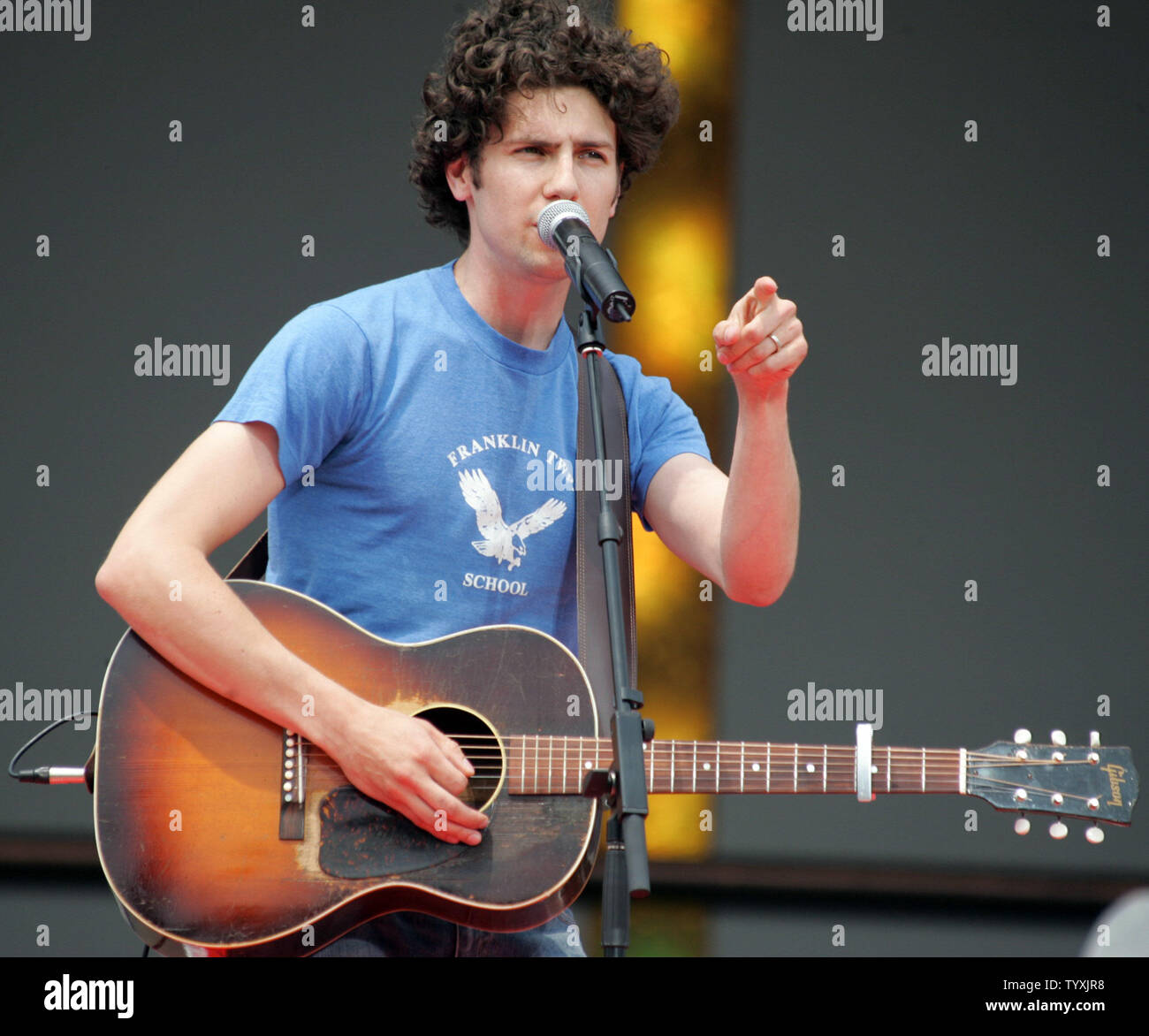 Jeremy Fisher performs a tribute to Joni Mitchell on Parliament Hill in ...